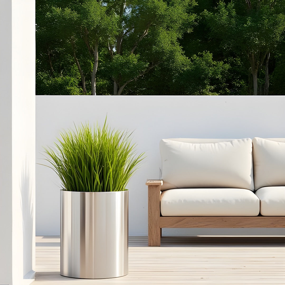 Metal Planters for Outdoor Entrances, Patio, Balcony. Metal Boxes ...