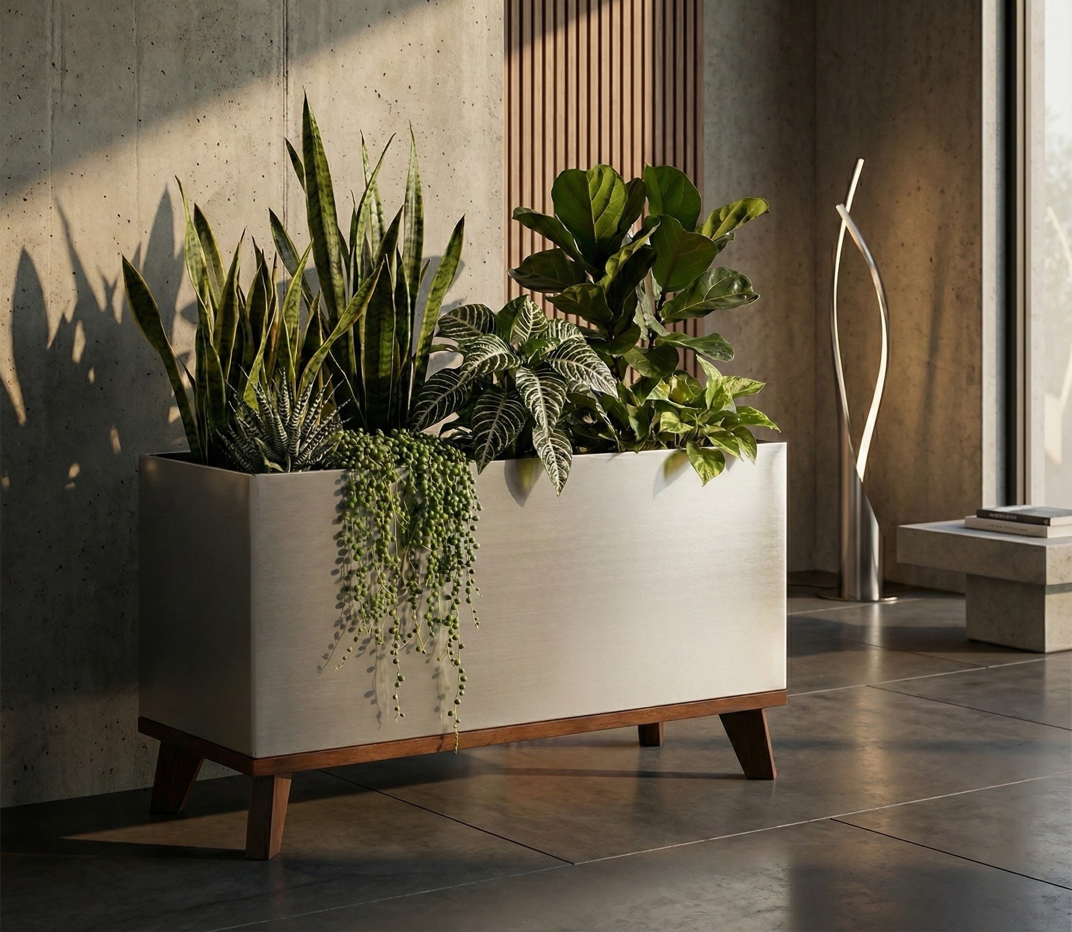 Upscale Architectural Indoor Planters Pots Boxes and Containers | NMN ...