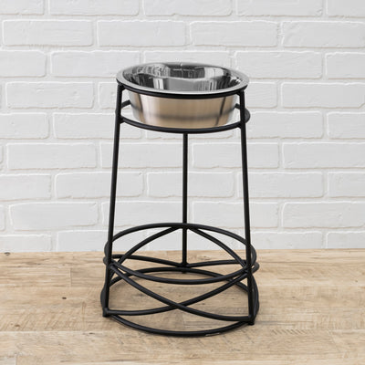 Modern Raised Single Dog Bowl Stand - (Small - Large Dog) Designer ...