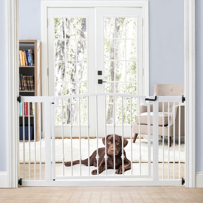 NMN Designs Upscale Dog Gates, Puppy Pet Barriers Indoor & Outdoor