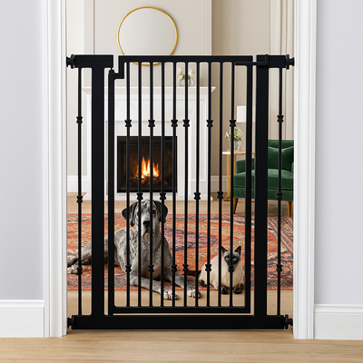 Extra Wide Dog Gates to 117" Long, Tall Pet Gate for Wide Openings ...