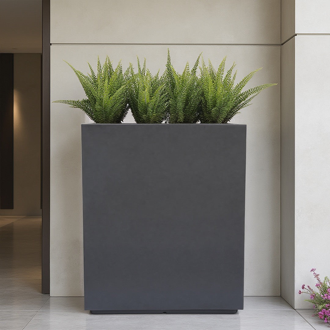 Gray Planter Dragon Fruit Self Watering Rolling Planter