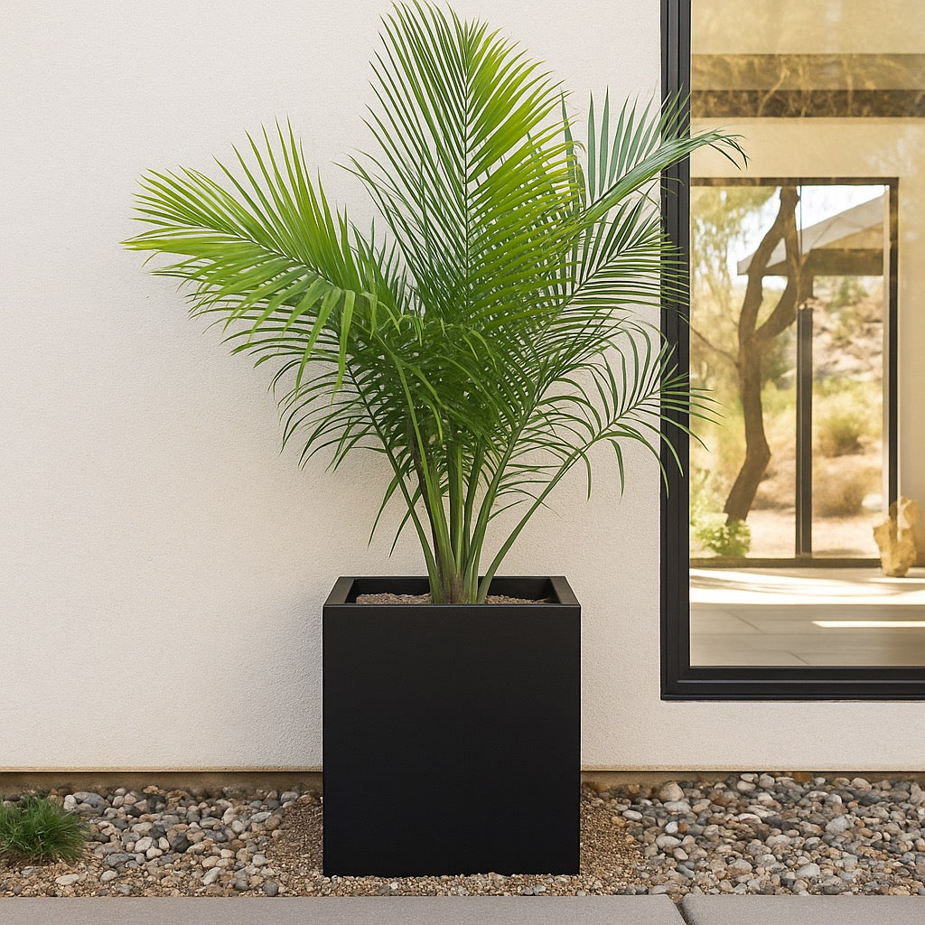 Seeley Cube Planter Box. Fiberglass Block Square 14" - 30" Extra Large ...