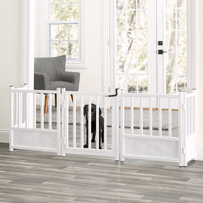 Extra Wide Dog Gates to 117" Long, Tall Pet Gate for Wide Openings ...